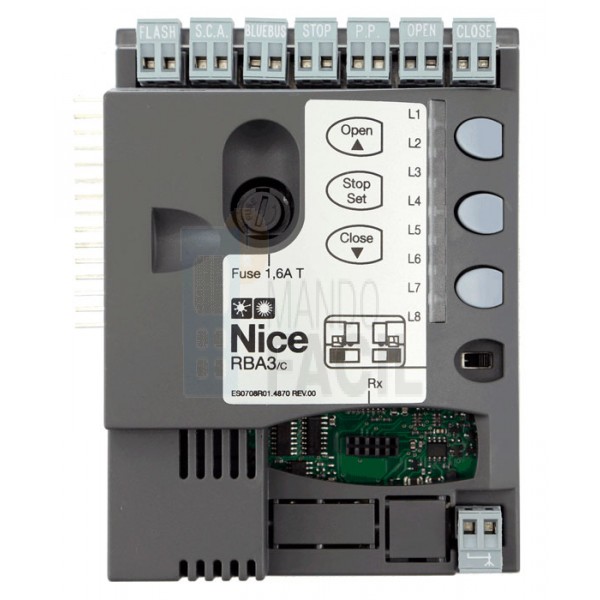Cuadro de maniobras NICE RBA3/C - NICE - Mandos garaje - Mando a distancia